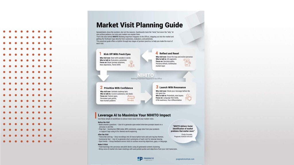 Market Visit Planning Guide for Product Teams | Pragmatic